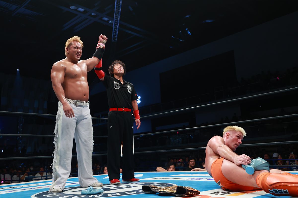 【新日本】海野、地獄からの生還！IWGP世界王者ザックを撃破しG1主役へ「胸を張ってチャンピオンを倒したぞ！」 | プロレスTODAY